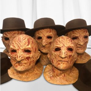 Authentic Freddy Krueger Halloween Mask & Hat Set